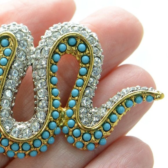 Kenneth Jay Lane | Jewelry | Kenneth Jay Lane Kjl Studded Snake Pin ...